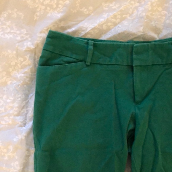 Pants & Jumpsuits | Cropped Green Pants | Poshmark